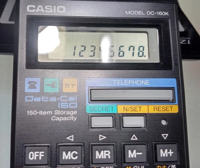 CASIO DC-160K RETRO Calculator with Case 8 Digit Vintage Model $56.07 ...