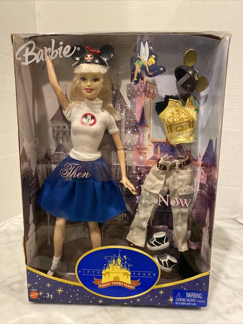 DISNEY THEME PARKS Barbie Then And Now 1955-2005 C6845 BNIB 50th Year ...