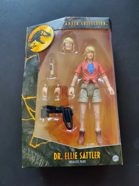 MATTEL JURASSIC WORLD Amber Collection Dr. Ellie Sattler Figure EUR 22 ...