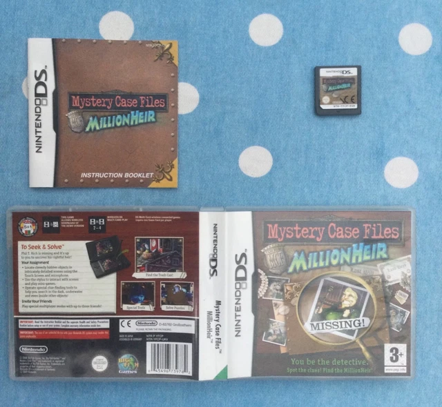 🌟MYSTERY CASE FILES🌟NINTENDO DS/LITE/DSi/XL/2DS/3DS🌟FAST UK🇬🇧POSTAGE🌟 £ ...