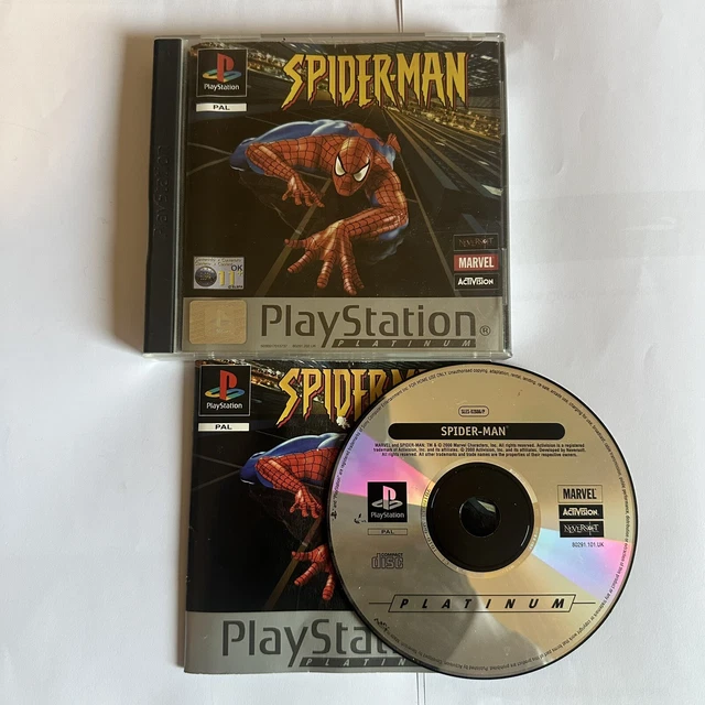 SPIDER-MAN PS1 SONY PlayStation Marvel Complete Platinum £17.00 ...