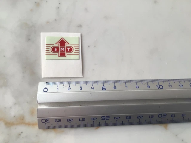 STICKER EMBLEM LOGO EMT vintage amp ampli platine TURNTABLE tube ...