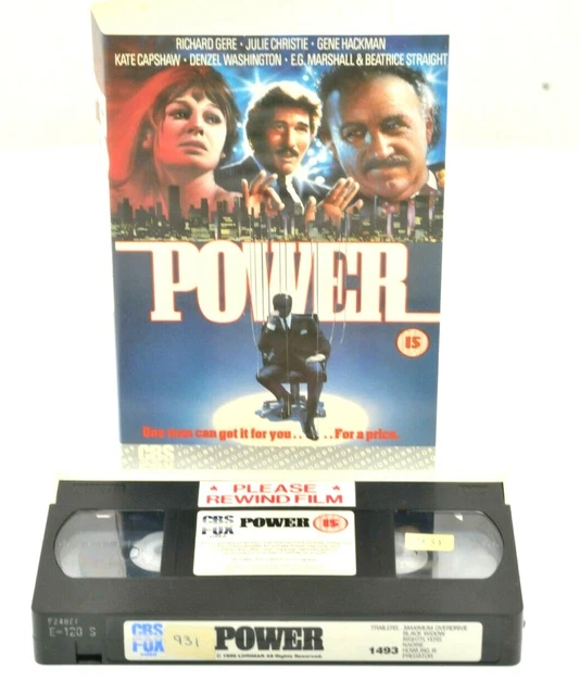 POWER RARE BIG Box Cbs Ex Rental Vhs Video Tested Gene Hackman Richard ...