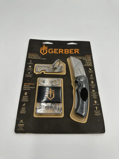 GERBER EDGE BARBILL MULLET Blade Fold Retractable Utility Knife ...