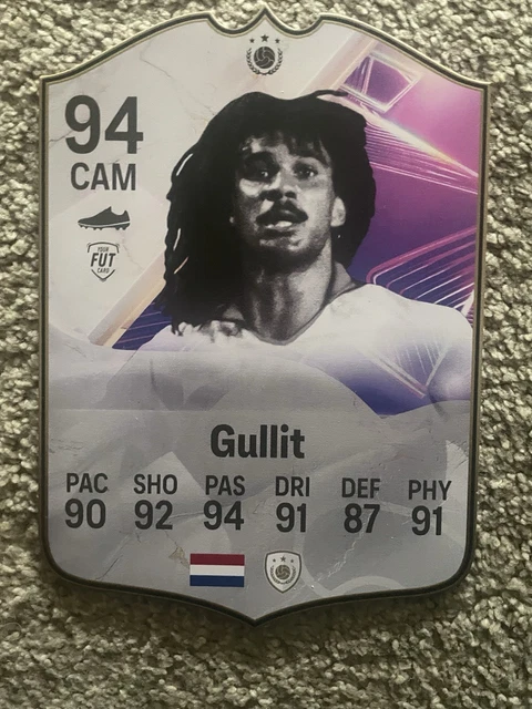 RUUD GULLIT HOLLAND FIFA FUT Card Size A5 £21.51 - PicClick UK