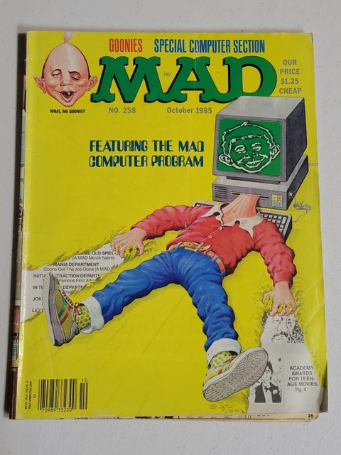 MAD MAGAZINE NO. 258 October 1985 Goonies & Special Computer Section ...