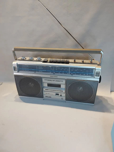 PHILIPS D8414 SPATIAL Stereo Radio/Cassette player 1980s £27.00 ...