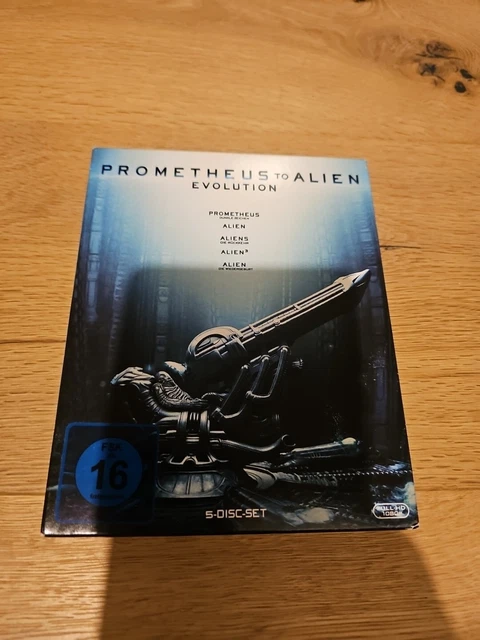 PROMETHEUS TO ALIEN Evolution 5-Disc Bluray Gebraucht EUR 12,00 ...