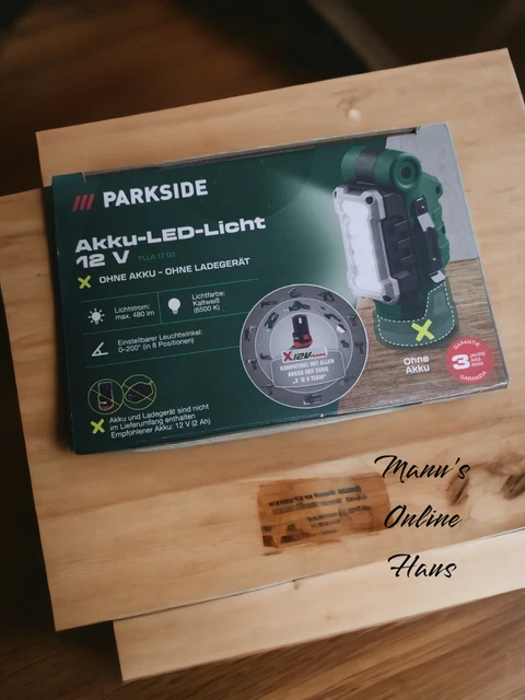 PARKSIDE 12 V Luce Lavoro LED Batteria PLLA 12 D3 senza Batteria e ...