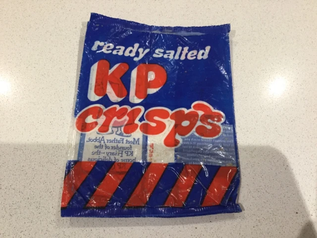 VINTAGE KP CRISPS Packet Ready Salted 1980s £4.00 - PicClick UK