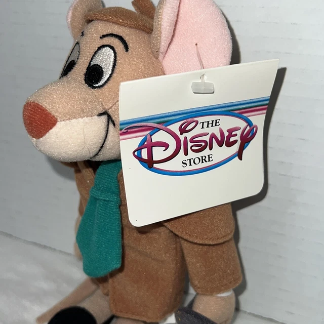 DISNEY GREAT MOUSE Detective “Basil”Bean Bag Plush--90’s £15.26 ...