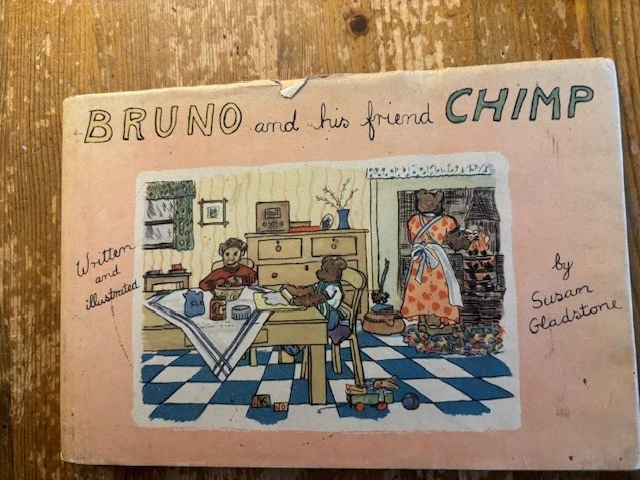 BRUNO AND HIS Friend Chimp -Old Children's Book 1944 First Edition £10. ...