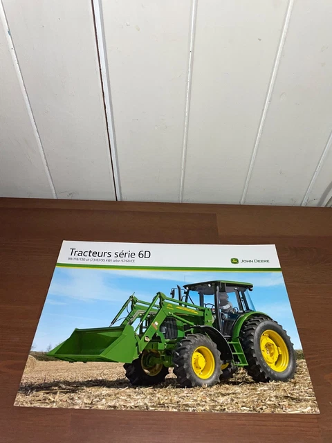 BROCHURE PROSPEKT PROSPECTUS TRACTEUR JOHN DEERE SERIE 6D tractor-traktor-fendt EUR 5,99 ...
