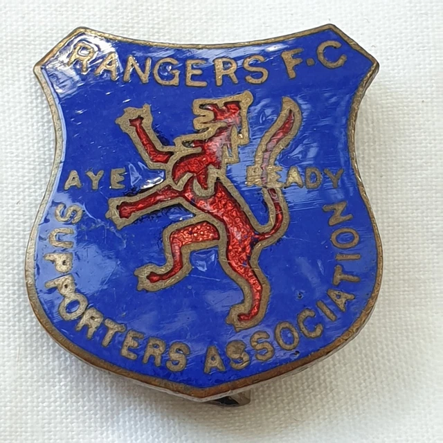 GLASGOW RANGERS FC SUPPORTERS ASSOCIATION Very Rare Vintage Football ...
