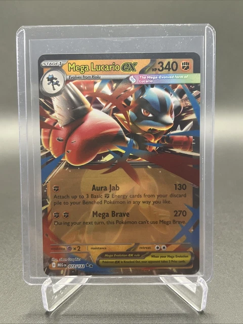 MEGA LUCARIO EX - #077/132 - Mega Evolution - Pokemon TCG £1.83 ...