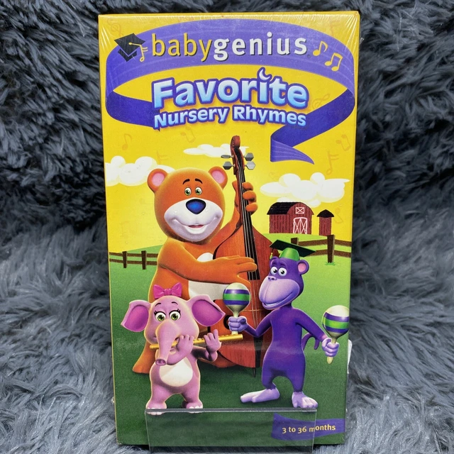 BABY GENIUS - Favorite Nursery Rhymes VHS Tape 2003 Kids Education New ...