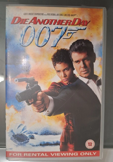 DIE ANOTHER DAY 007 VHS MGM 1st Release Big Box Ex Rental VHS Pre/Post ...