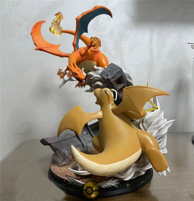 CHARIZARD VS DRAGONITE Statue Mecca Studio Resin Pokémon Original with ...