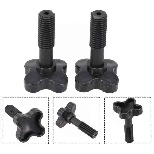 1 PAIR CANOPY Fixing Screws Bolt Black Plastic Screws For Garden Swing ...