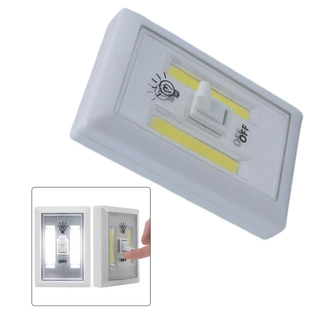 BATTERY OPERATED COB LED Light Switch Compact Size for Wardrobes and ...