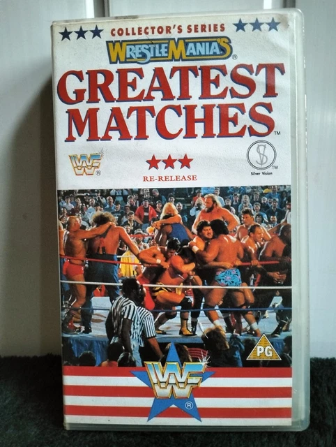 WWF WRESTLEMANIA'S GREATEST Matches Retro 80'S Wrestling Uk Vhs Video £ ...