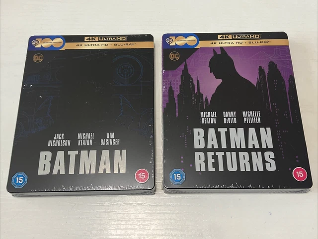 DC BATMAN + Batman Returns 4K UHD Blu-ray SteelBook U.K. Exclusive EUR ...