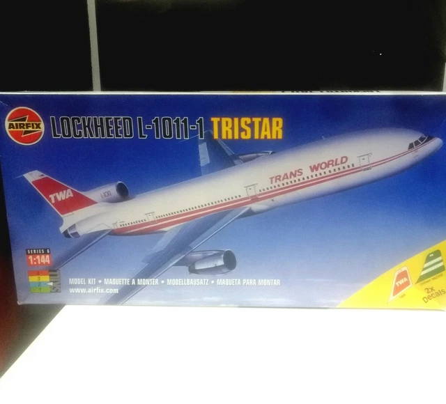 AIRFIX 06178 1/144 scale TWA Cathay L1011 Lockheed Tristar Model ...