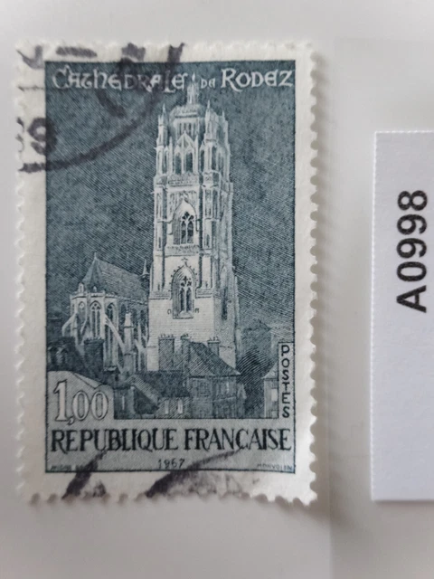 REPUBLIQUE FRANCAISE CATHEDRALE De Rodez France/French Postage Stamp £0 ...