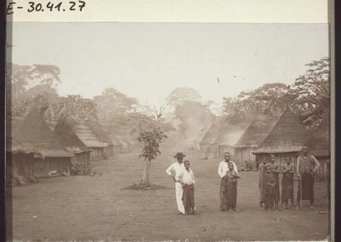 A PART OF Nyasoso, Cameroon early 1900s Old Photo $9.00 - PicClick AU