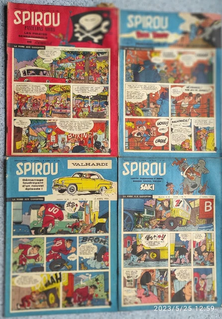 LOT DE 25 ANCIENS FASCICULES SPIROU ANNÉE 1958 no 1039 à 1064 "manquant le 1042" EUR 30,00 ...