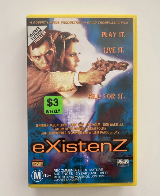 EXISTENZ [VHS] COLUMBIA Tristar Ex-Rental Video Tape Sci-Fi David ...