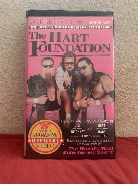 WWF WWE COLISEUM Video VHS Hart Foundation Bret Hitman Hart Jim Anvil ...
