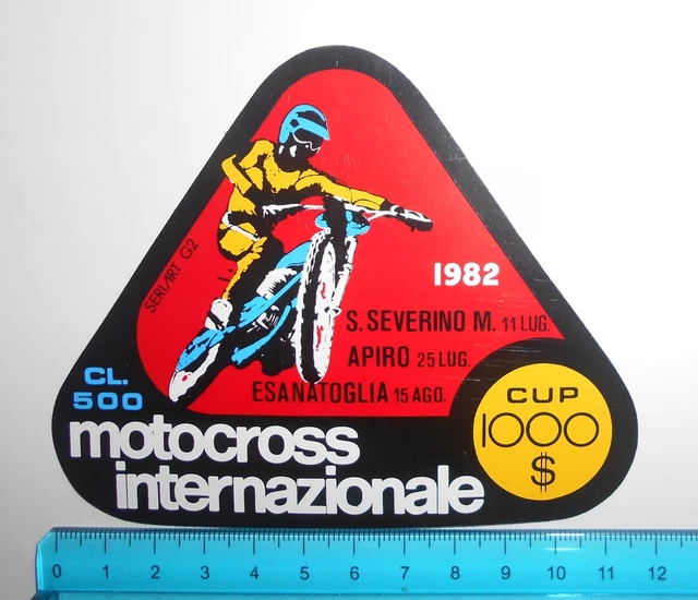 ADESIVO STICKER AUTOCOLLANT Vintage Original Moto Tuning Motocross ...
