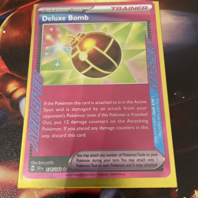 POKÉMON TCG DELUXE Bomb 134/142 Stellar Crown Ace Spec Holo Rare Card £1.16 - PicClick UK