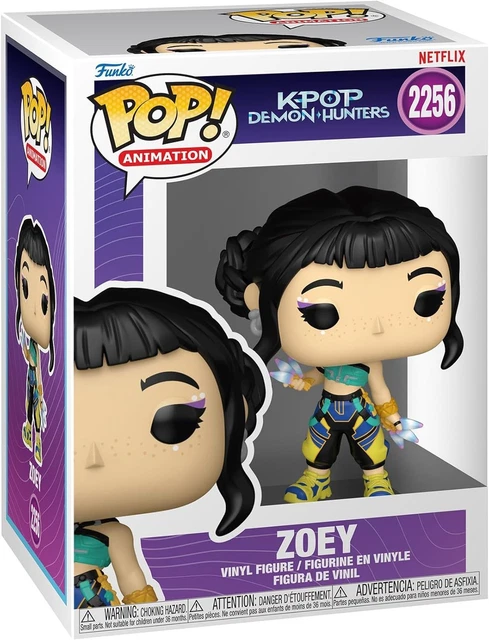FUNKO POP! ANIMATION Kpop Demon Hunters Zoey Vinyl #2256 w/ Protector ...