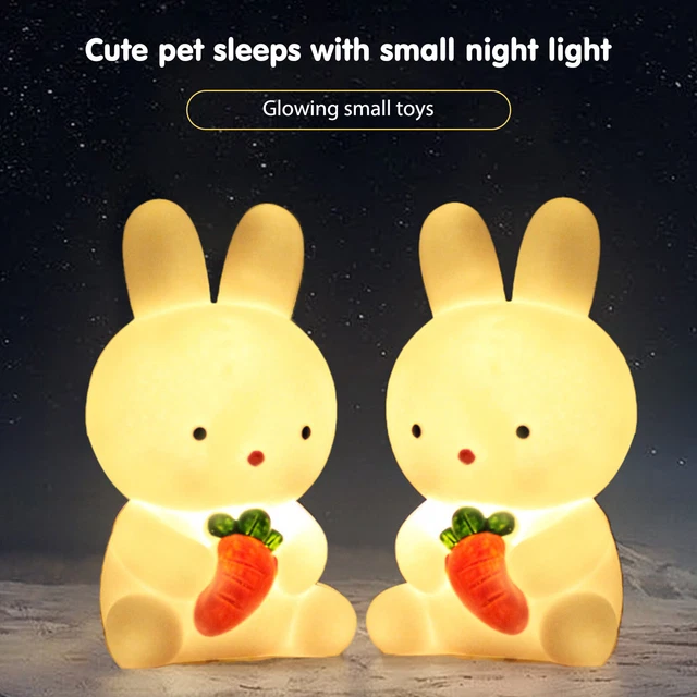 RABBIT BABY SLEEPING Lights Battery Powered Cartoon Toys Gift for Kids ...