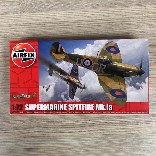 SUPERMARINE SPITFIRE MK.IA Modélisme Kit Airfix 1:72 Niveau 1 Hornby Militaire EUR 14,48 ...