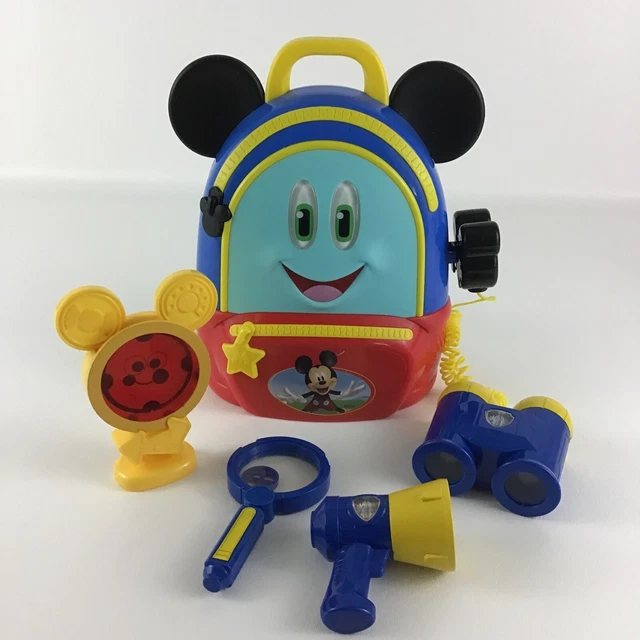 DISNEY JUNIOR MICKEY Mouse Funhouse Adventures Backpack Lights Sounds ...