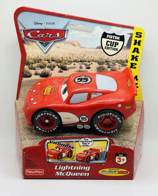 DISNEY PIXAR CARS World Of Cars Lightning Mcqueen Shake N Go Fisher ...