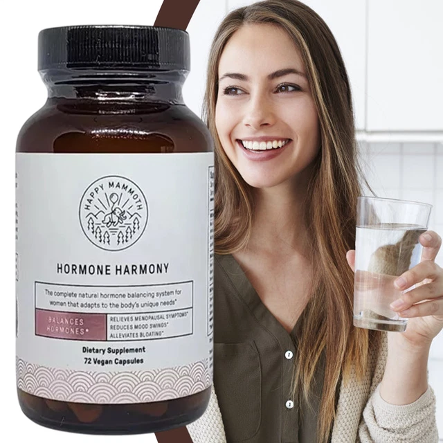 HAPPY MAMMOTH HORMONE Harmony Natural Hormonal Support for Women 72 Capsules £11.32 - PicClick UK