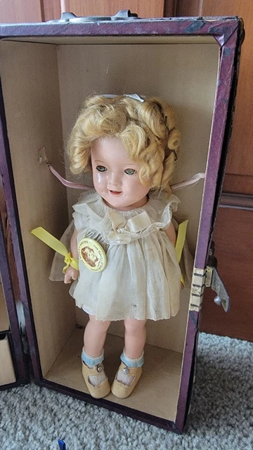 VINTAGE 1930S IDEAL Shirley Temple composition doll W/ Clothes And Case ...