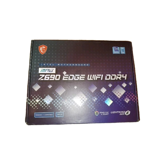 MSI MPG Z690 EDGE WIFI DDR4 LGA 1700 ATX Intel Motherboard £122.40 ...