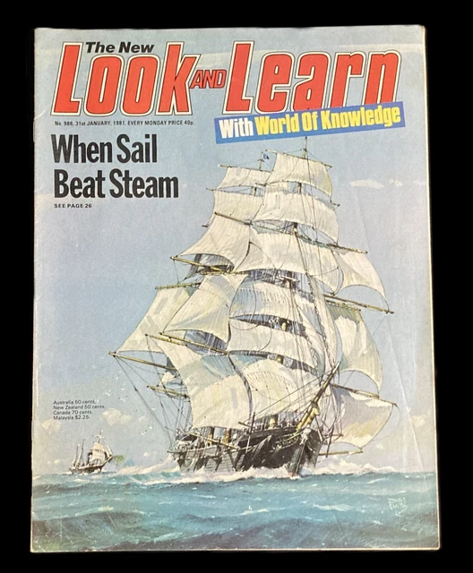 VINTAGE LOOK AND Learn Magazine No.986 Comic Book 31 Jan 1981 Knowledge ...