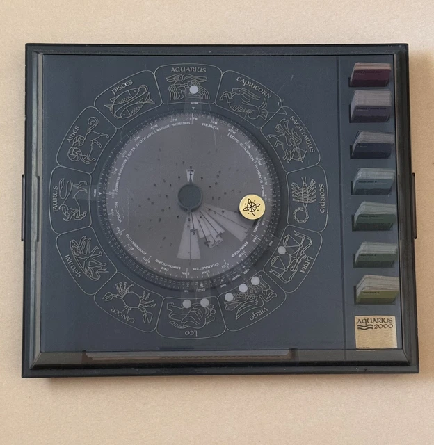 RARE 1970S AQUARIUS 2000 Astrology Horoscope Computer Zodiac Board Game ...