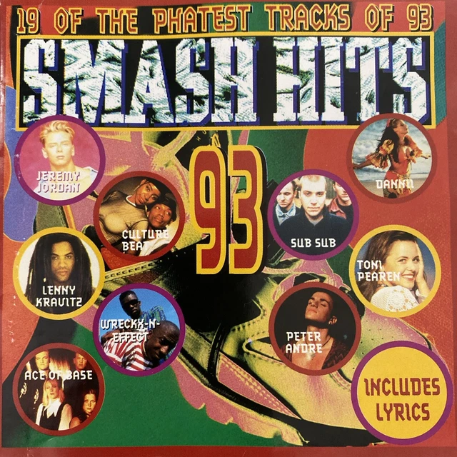 SMASH HITS 93 CD Dannii Shamen D'arby Kravitz JPY 2Unlimited 1993 ...