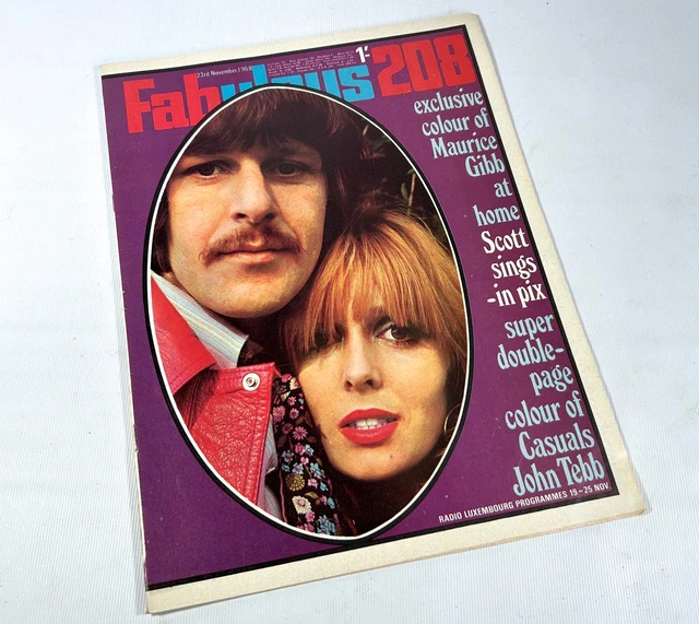FABULOUS 208 VINTAGE November 1968 Magazine Maurice Gibb Fab 208 Teen ...