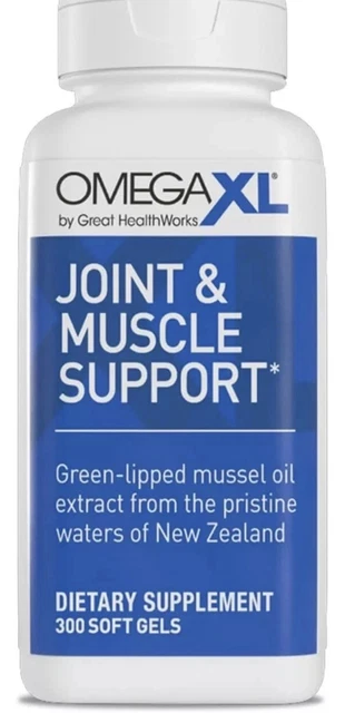 OMEGA XL (300 capsules) Joint & Muscle Softgels Mussel Omega-3 Joint ...
