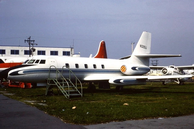 ORIGINAL 35MM COLOUR slide of prototype Lockheed JetStar N329J £1.50 ...