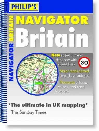 PHILIP'S NAVIGATOR® BRITAIN: Spiral A4 (Navig... by Maps, Philip's ...