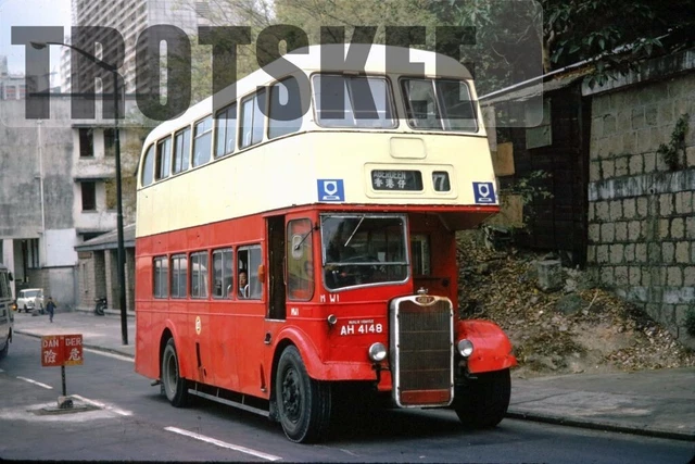 35MM SLIDE HONG KONG CMB China Motor Bus Guy Arab 5 AH4148 1976 Orig £ ...